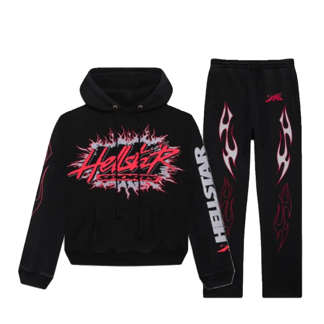 Hellstar Sports Future Flame Tracksuit Black - Hellstar